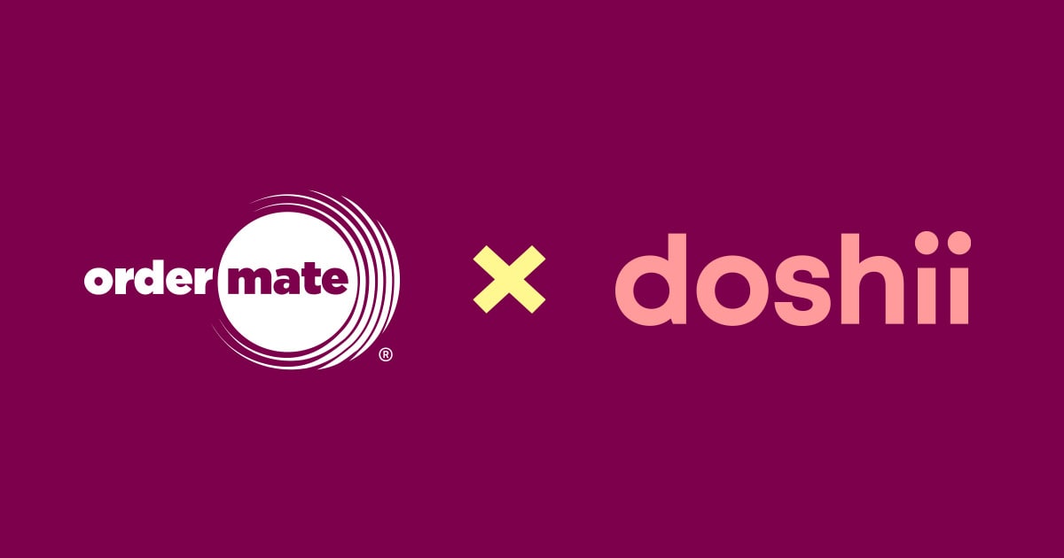The Doshii embedded marketplace in OrderMate portal | OrderMate